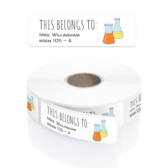 Science Beaker Labels