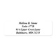 White Rolled Address Labels With Kannon Dispenser | Current Labels