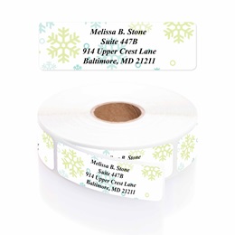 Christmas Rolled Address Labels | Current Labels