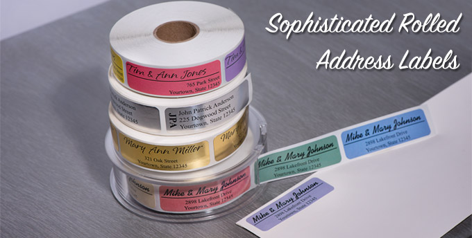 Sophisticated Rolled Address Labels | Current Labels